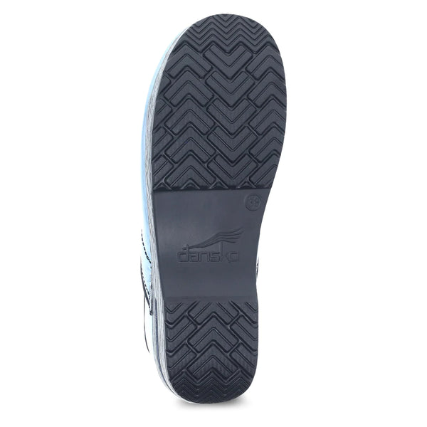 Women's DANSKO | Professional Chrome Metallic Clog | Sky - FLCrooks.com