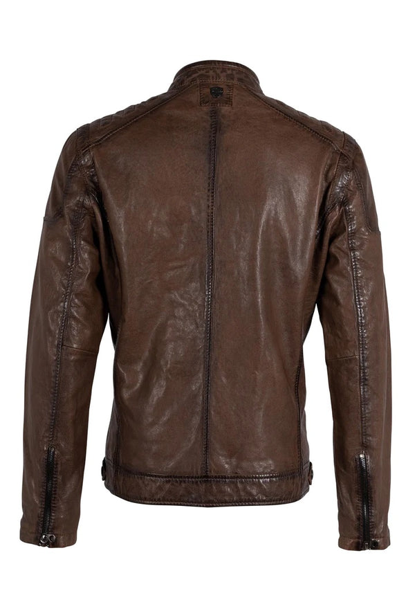 Men's Mauritius | Natico CF Leather Jacket | Brown - FLCrooks.com