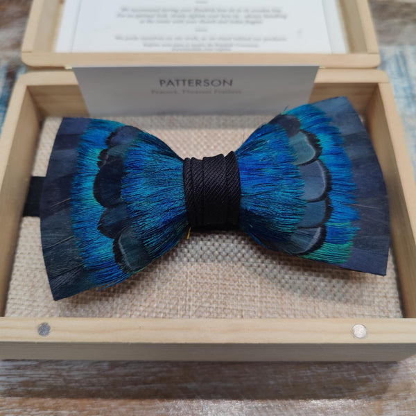Men's Brackish | Feather Bow Tie | Patterson - FLCrooks.com