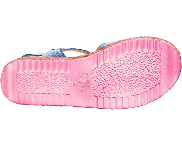 Women's L'Artiste | Tempest Hand Painted Sandal | Blue Multi - FLCrooks.com