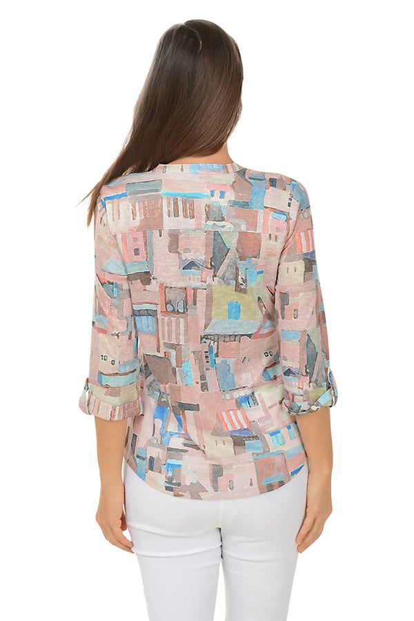 Women's French Dressing | Riviera Triple Button Henley | Multi ...
