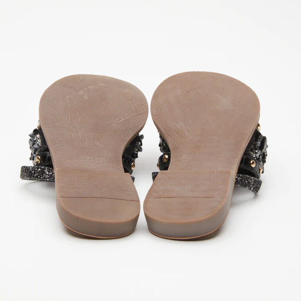 Women's Spring Step | Minerals Slide Sandals by Azura | Black Multi ...