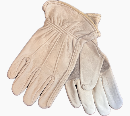 Men's Hand Armor | Premium Beige Cow Leather | Beige - FLCrooks.com