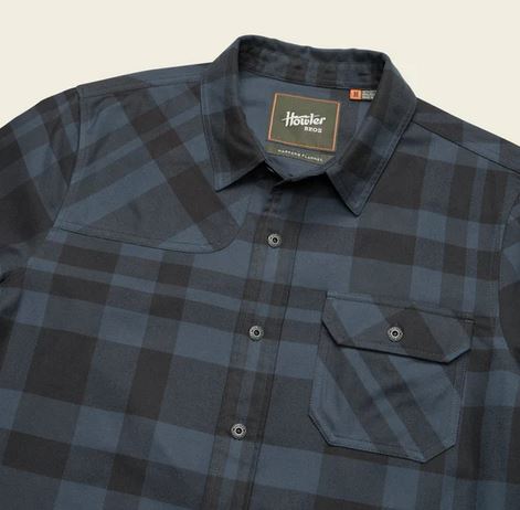Men's Howler Bros | Harker's Flannel | Mega Plaid: Petrol - FLCrooks.com