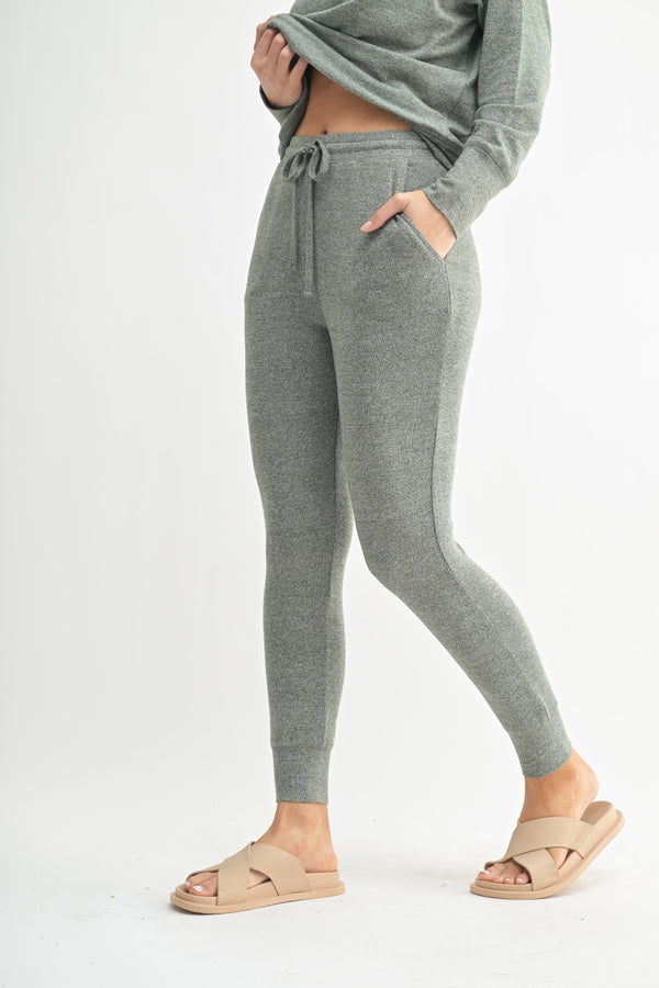 Women's Mono B | Brushed Lounge Joggers | Urban Grey - FLCrooks.com