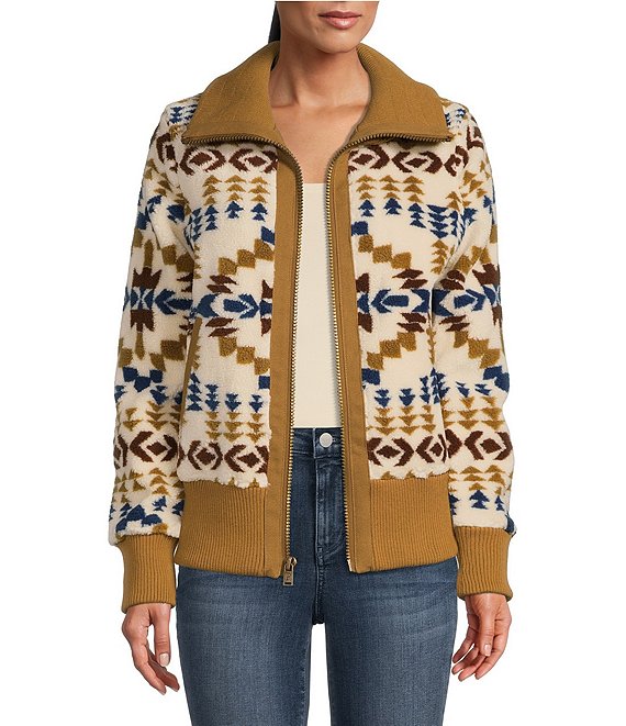 Women's Pendleton | Foxglove Fleece Bomber Jacket | Juniper Mesa ...