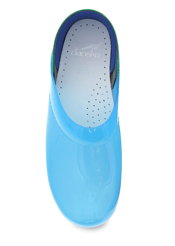Women's DANSKO | Professional Translucent Clogs | Blue - FLCrooks.com